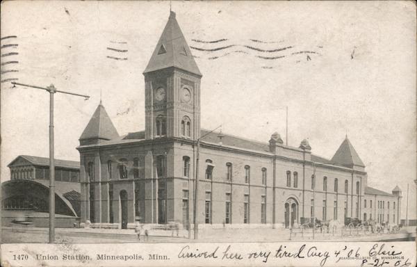 Union Station Minneapolis, MN Postcard