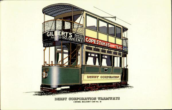 Derby Corporation Tramway Trolleys & Streetcars