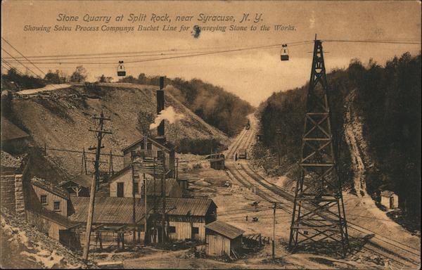 Stone Quarry at Split Rock Syracuse, NY Postcard
