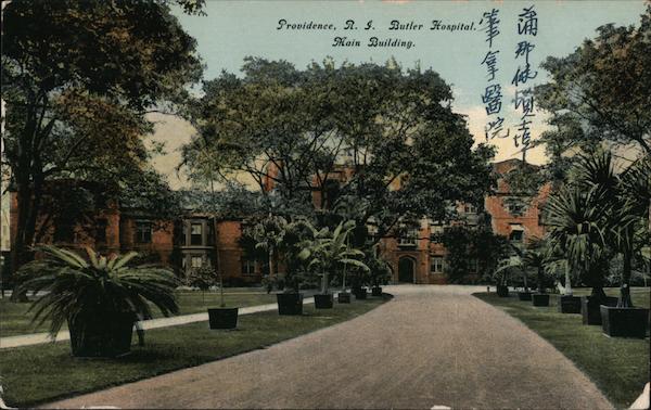 Butler Hospital, Main Building Providence, RI Postcard