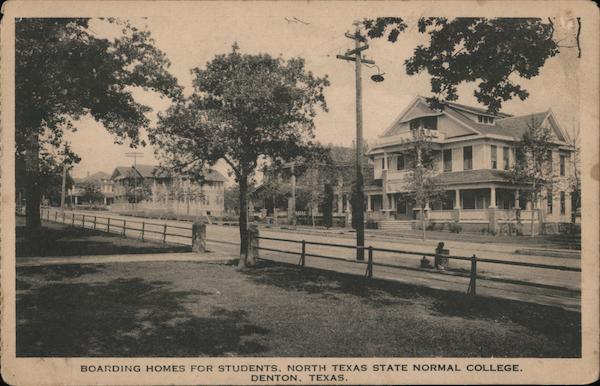 Boarding Homes For Students, North Texas State Normal College Denton ...