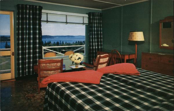The Wonder View Motel Bar Harbor, ME Postcard