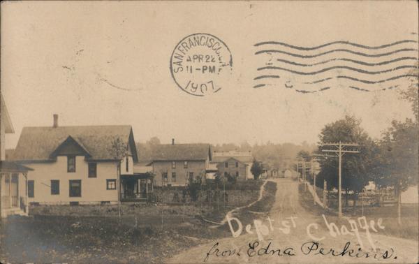Depot Street Chaffee, MO Postcard