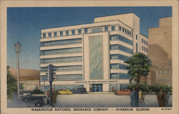 Washington National Insurance Company - Evanston, Illinois Postcard