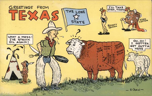 Greetings from Texas Postcard