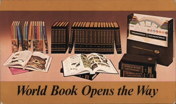 The World Book Encyclopedia Advertising Postcard