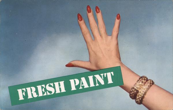 Fresh Paint Advertising Postcard
