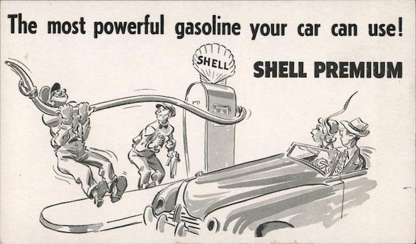 Shell Premium Advertising Postcard
