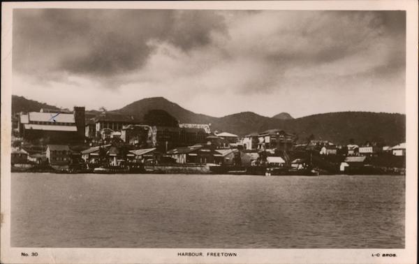 Port of Freetown Sierra Leone Africa Postcard