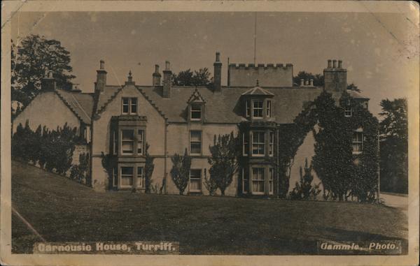 View of Carnousie House Turriff, Scotland Gammle Photo Postcard