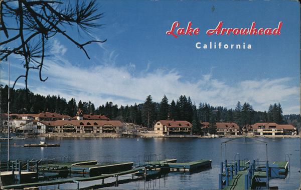 Scenic View Lake Arrowhead, CA Postcard