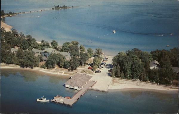 Cedar Lodge Northport Point, MI Postcard