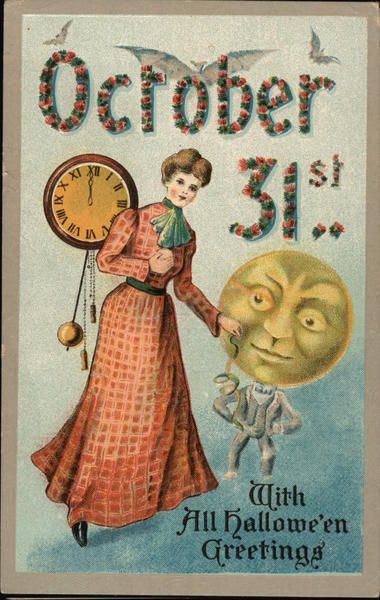 October 31st Halloween Postcard