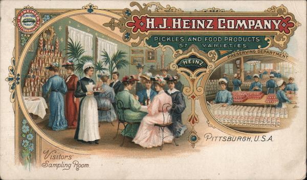 H. J. Heinz Company Pickles & Food Products Advertising Postcard