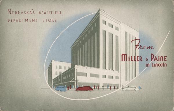 Miller & Paine, Nebraska's Beautiful Department Store Lincoln, NE Postcard