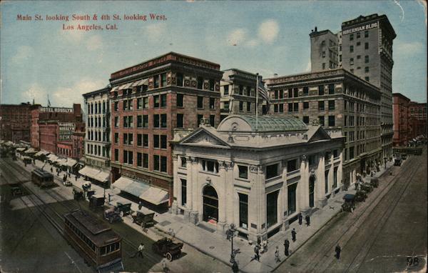 Main Street looking South & 4th Street looking West Los Angeles, CA ...