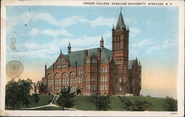 Crouse College, Syracuse University New York Postcard