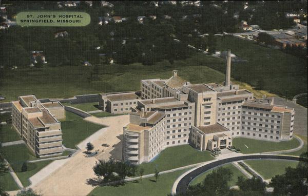 St. John's Hospital Springfield, MO Postcard