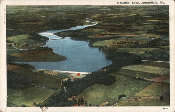 McDaniel Lake Springfield, MO Postcard