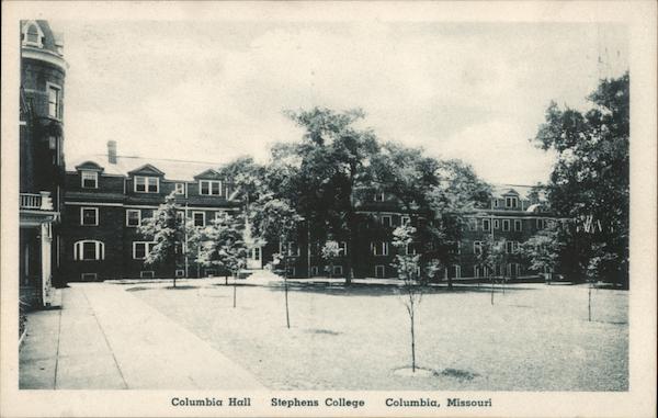 Columbia Hall, Stephens College Missouri Postcard