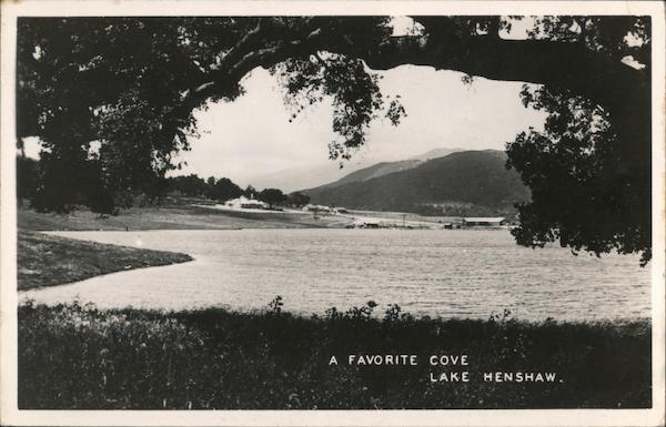 A Favorite Cove Lake Henshaw Santa Ysabel CA Postcard a-favorite-cove-lake-henshaw-santa-ysabel-ca-postcard