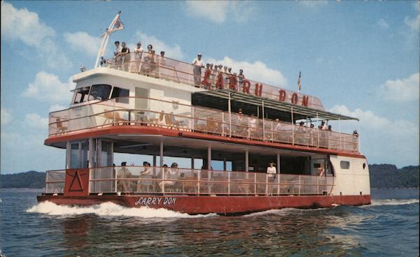 The Larry Don Cruise Boat Lake Ozark, MO Postcard