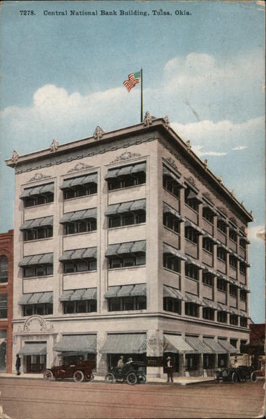 Central National Bank Building Tulsa, OK Postcard