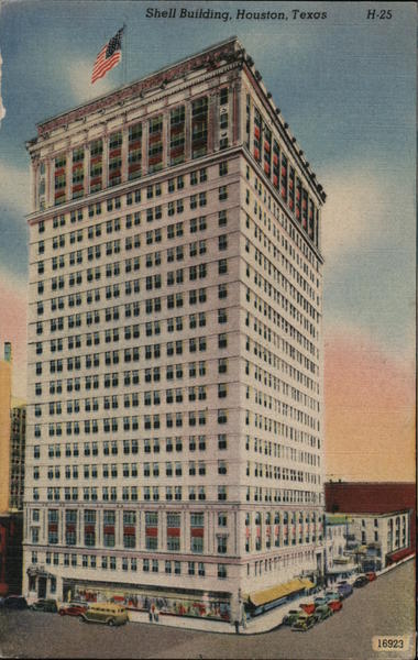 Shell Building Houston, TX Postcard