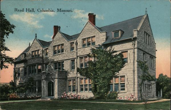 Reed Hall Columbia, MO Postcard