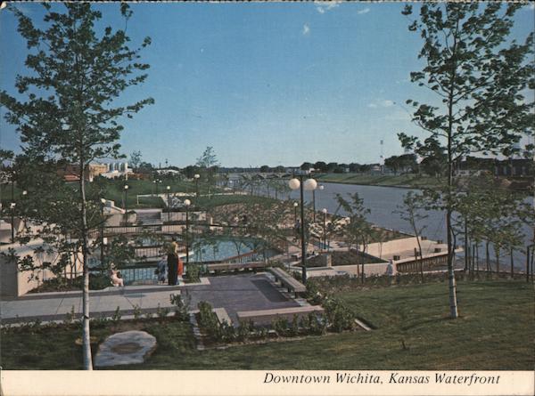 Downtown Waterfront Wichita, KS Postcard