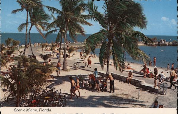 Scenic Miami, Florida Bob Glander Postcard
