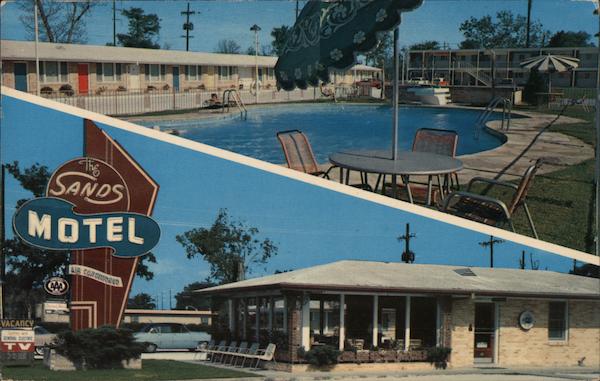 The Sands Motel New Orleans, LA Postcard