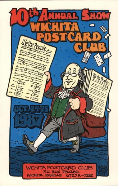 10th Annual Show, 1987 - Wichita Postcard Club Kansas Postcard
