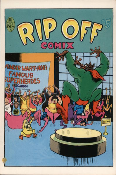 RIp off Comix Cartoons Gilbert Shelton Postcard