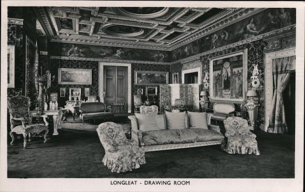 Longleat House Drawing Room Warminster, United Kingdom Wiltshire Postcard