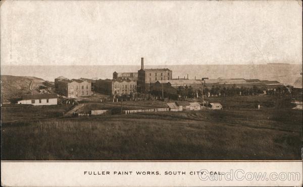 Fuller Paint Works South San Francisco, CA Postcard