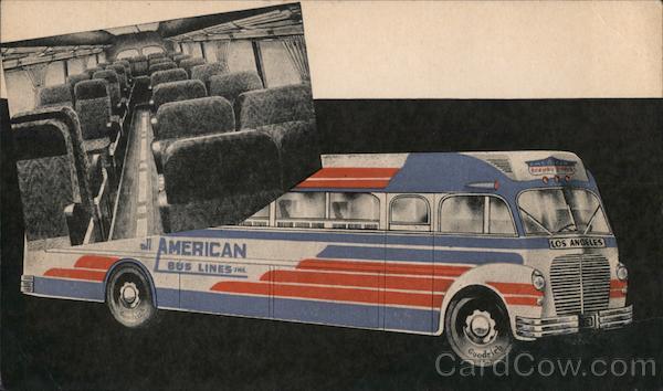 All AMerican Bus Lines San Francisco, CA Postcard