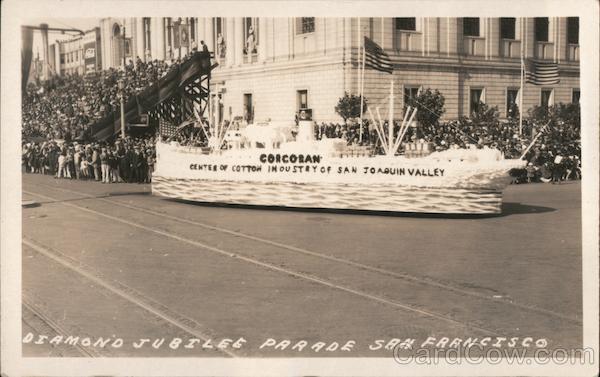 Diamond Jubilee Parade San Francisco, CA Postcard