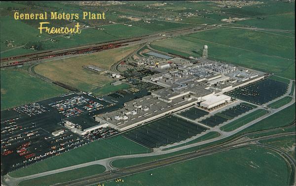 General Motors Plant Fremont California Postcard