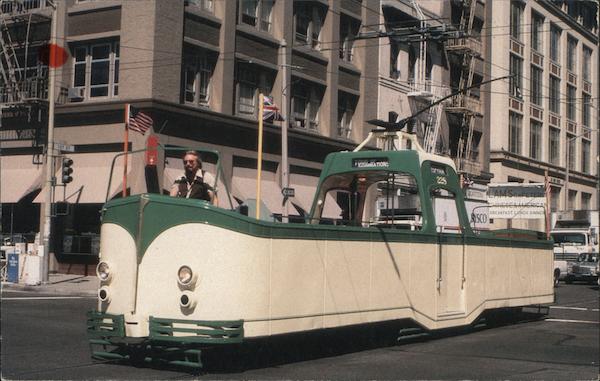 Historic Trolleys of San Francisco California Postcard