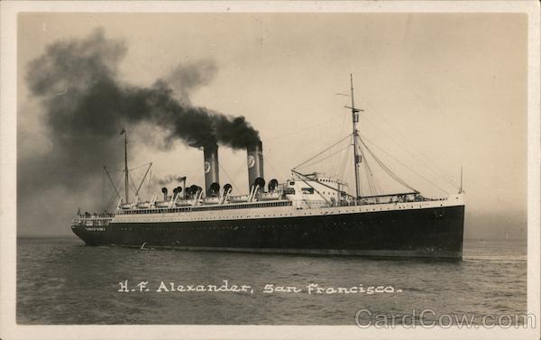 H.F. Alexander San Francisco, CA Postcard