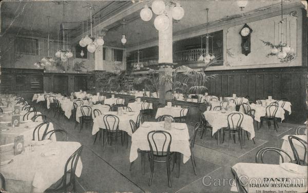 Dante Italian Restaurant San Francisco, CA Postcard