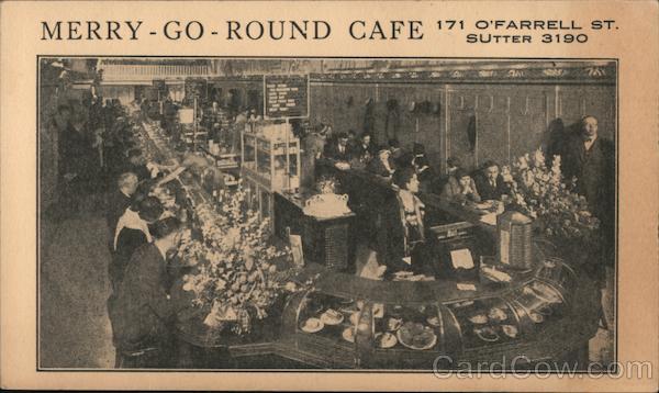 Merry Go Round Cafe San Francisco, CA Postcard