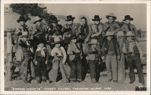 Singers Midgets" - Midget Village, Treasure Island 1939 San Francisco ...