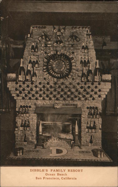 Dibble's Family Resort, Ocean Beach San Francisco, CA Postcard