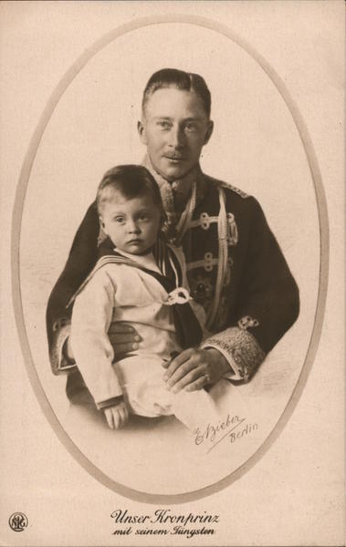 Wilhelm, Crown Prince of Germany and Prussia with His Youngest Royalty ...