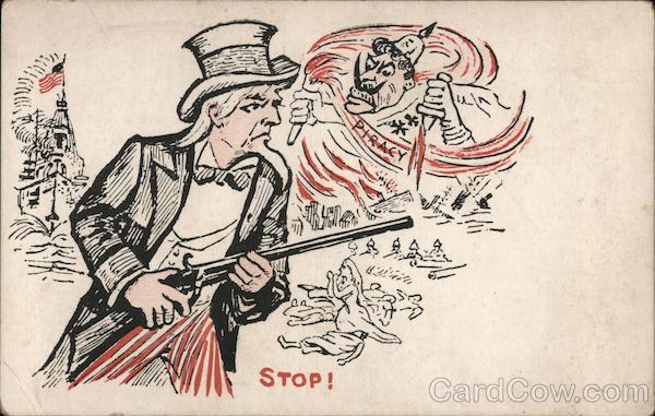 Stop! Comic Postcard