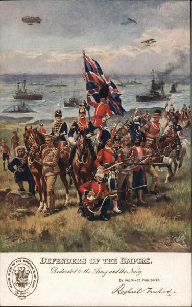 Defending the Empire - British Soldiers Military Postcard