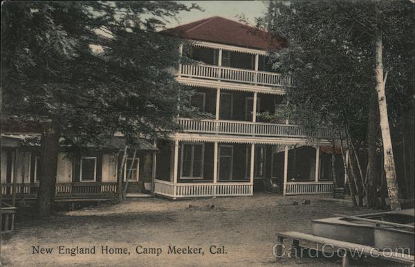New England Home Camp Meeker, CA Postcard