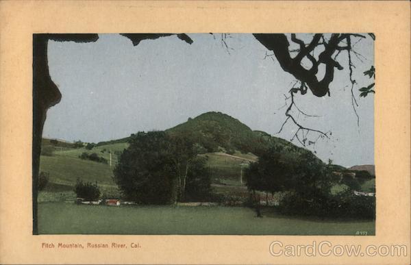 Fitch Mountain, Russian River Healdsburg, CA Postcard